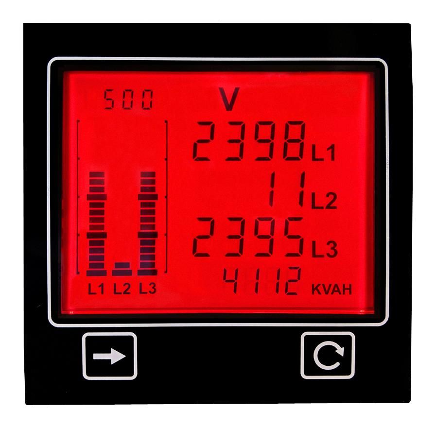 APM-PWR-APO - Trumeter - Power Meter, Single/3-Phase, Positive LCD