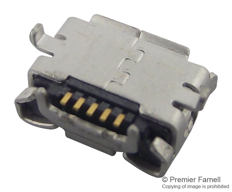 47589-0001 - Molex - USB Connector, Micro USB Type AB, USB 2.0