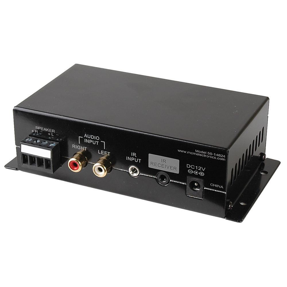 50-14802 - Mcm Custom Audio - 15W x 2CH Amplifier with IR Remote Control