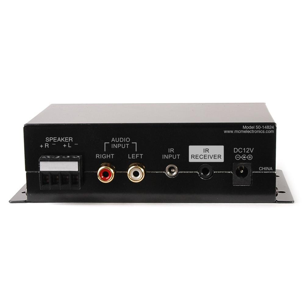 50-14802 - Mcm Custom Audio - 15W x 2CH Amplifier with IR Remote Control