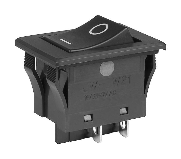 JWLW21RA1A - Nkk Switches - Rocker Switch, On-None-Off, DPST