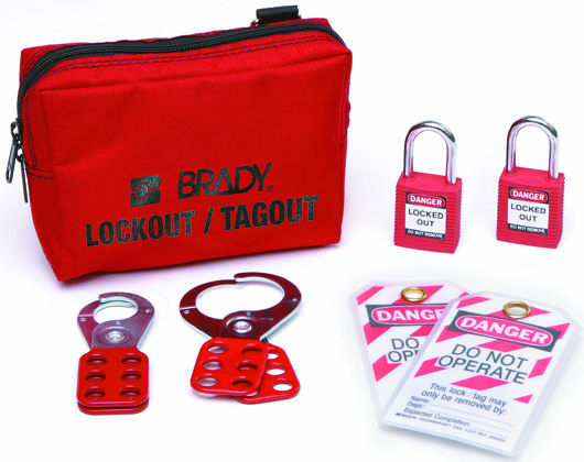 99290 - Brady - Lockout Kit, Pouch, 2 Safety Padlocks