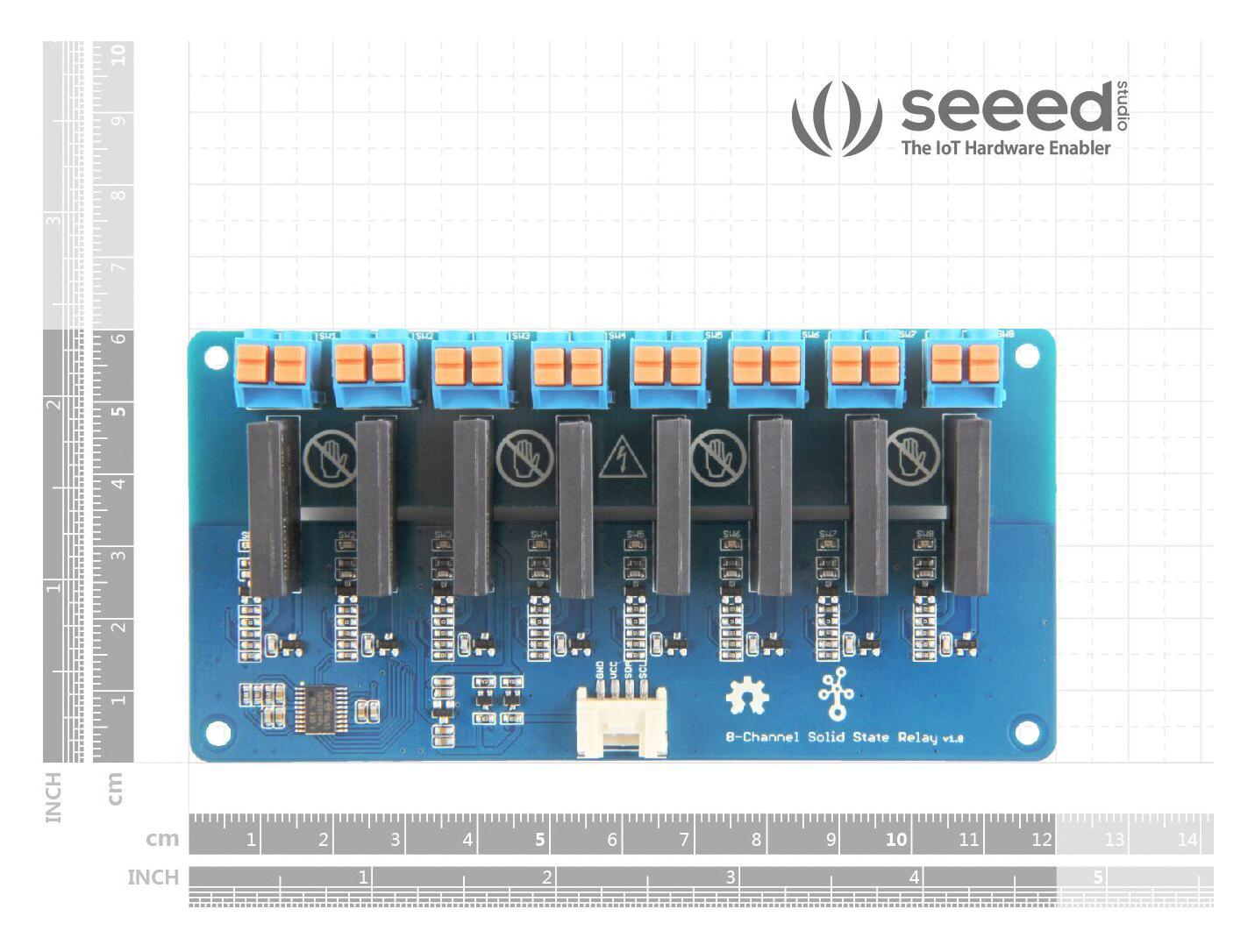 103020136 - Seeed Studio - Solid State Relay Board with Cable & Acrylic ...