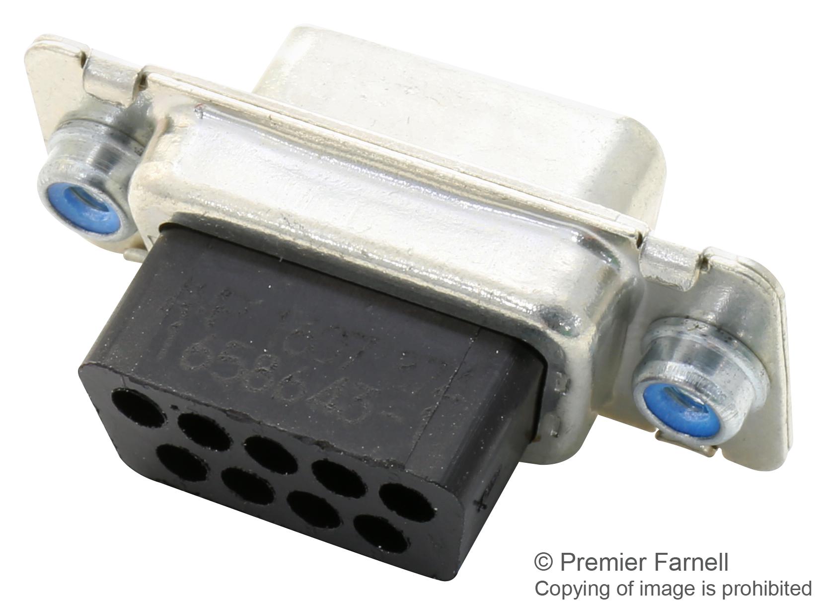 1658643-1 - Amp - Te Connectivity - D Sub Connector Housing, 9 Positions, D Sub