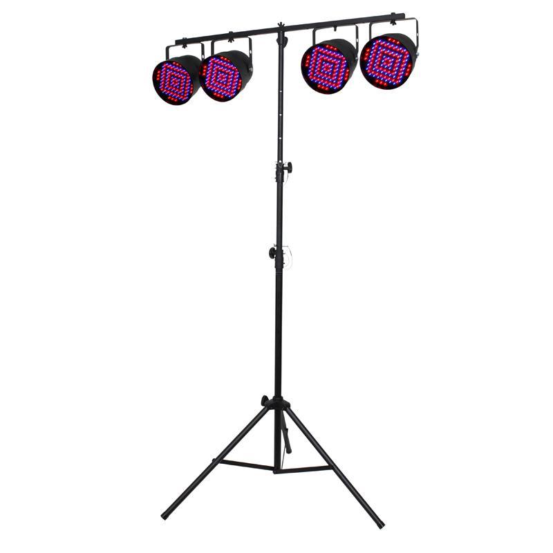 EQLED015A - Ledj - Complete Light System with 4 LED Par Cans, Stand and ...