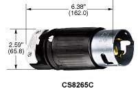 CS8265C - Hubbell Wiring Devices - Power Entry Connector, Power Entry, 50 A