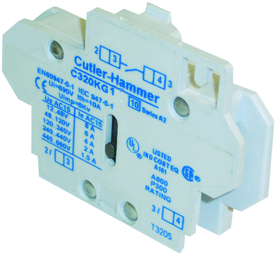 C320KG2 - Eaton Cutler Hammer - Auxiliary Contact, Definite Purpose ...
