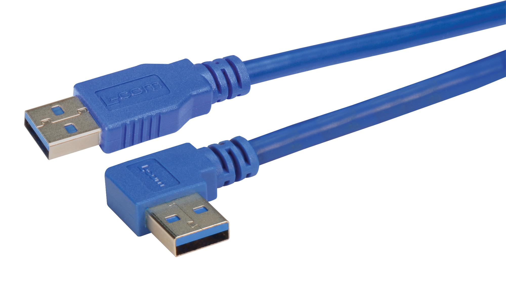 CA3A-90LA-05M - L-com - USB Cable, Type A Plug to Type A Plug, 500 mm