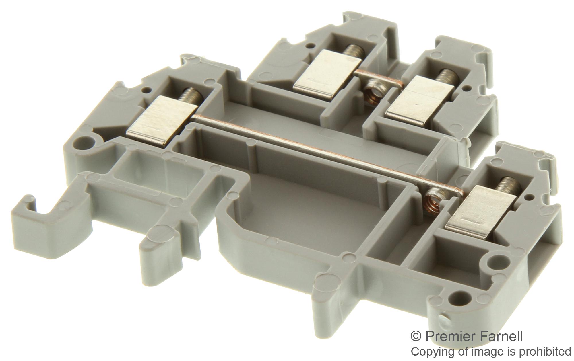 1414129 - Phoenix Contact - DIN Rail Mount Terminal Block, 4 Positions ...