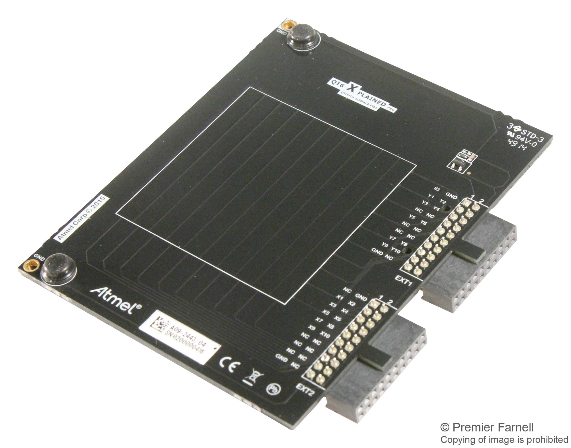ATQT6-XPRO - Microchip - QTouch Surface Extension Board, Xplained PRO ...