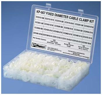 KP-507 - Panduit - Cable Clamp Kit, Assorted Fixed Diameter Cable ...
