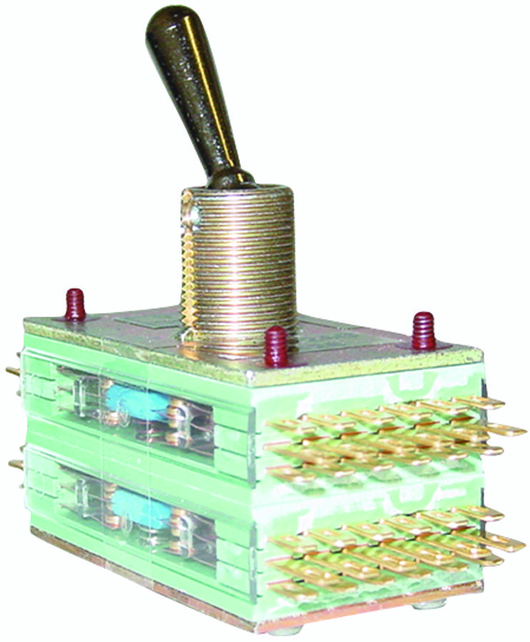 802-24C - T-bar (olympic Controls) - Toggle Switch, On-(On), 24PDT