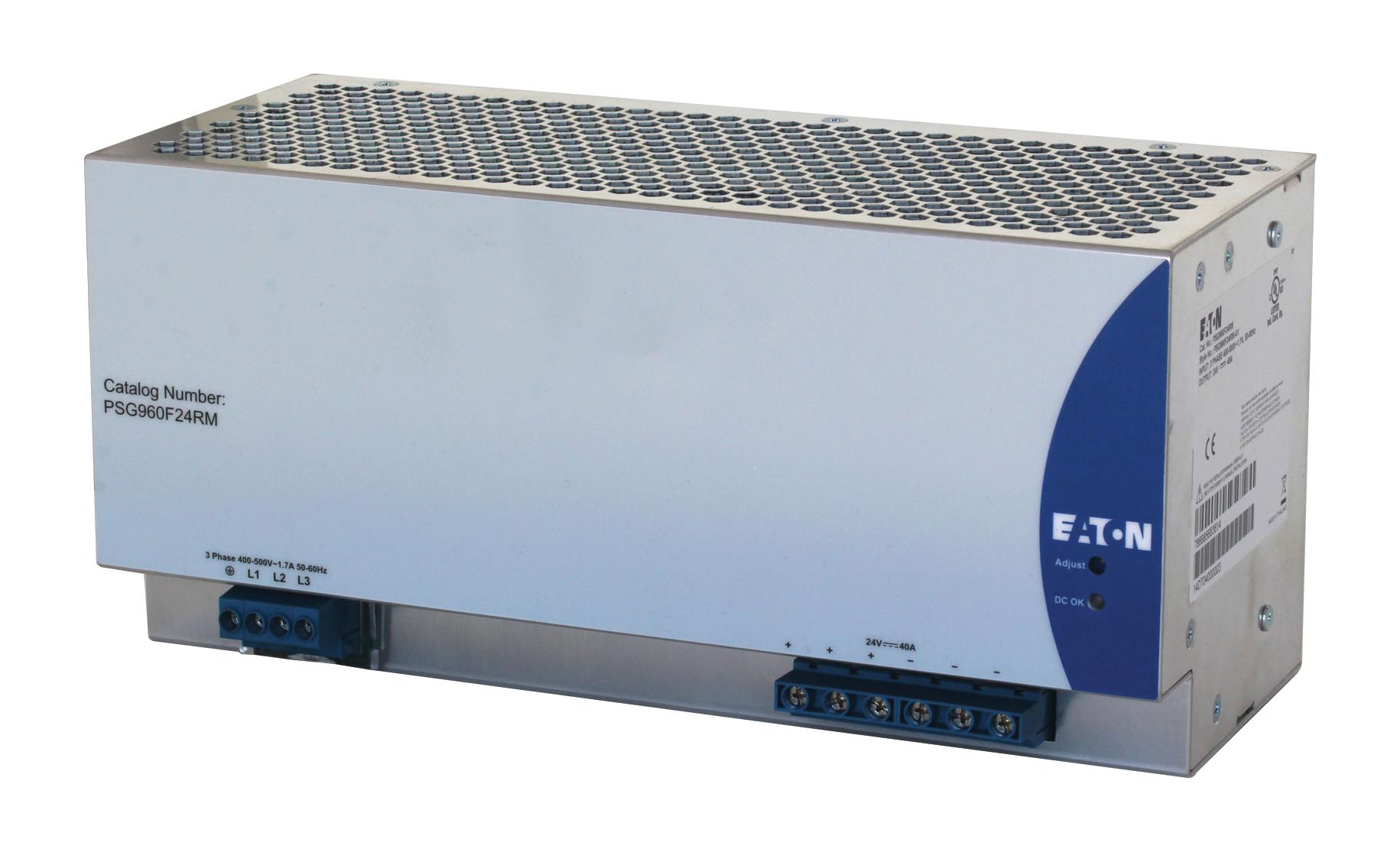 PSG960F24RM - Eaton - AC/DC DIN Rail Power Supply (PSU), Three Phase, 1 ...