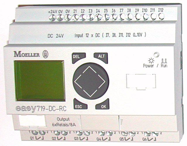 EASY719-DC-RC - Eaton Moeller - Programmable Relay, easy700 Series, 12 ...