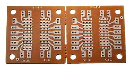 21-4610 - Mcm - IC to Pin Out Adaptor, DIP-10, Epoxy Glass Composite