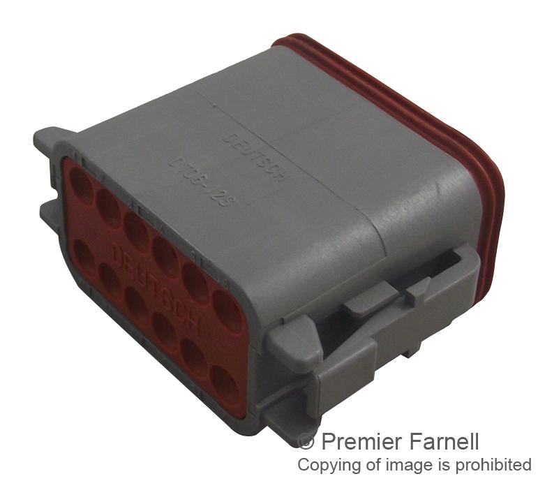 DT06-12SA - Deutsch - Te Connectivity - Automotive Connector Housing, DT Series, Plug