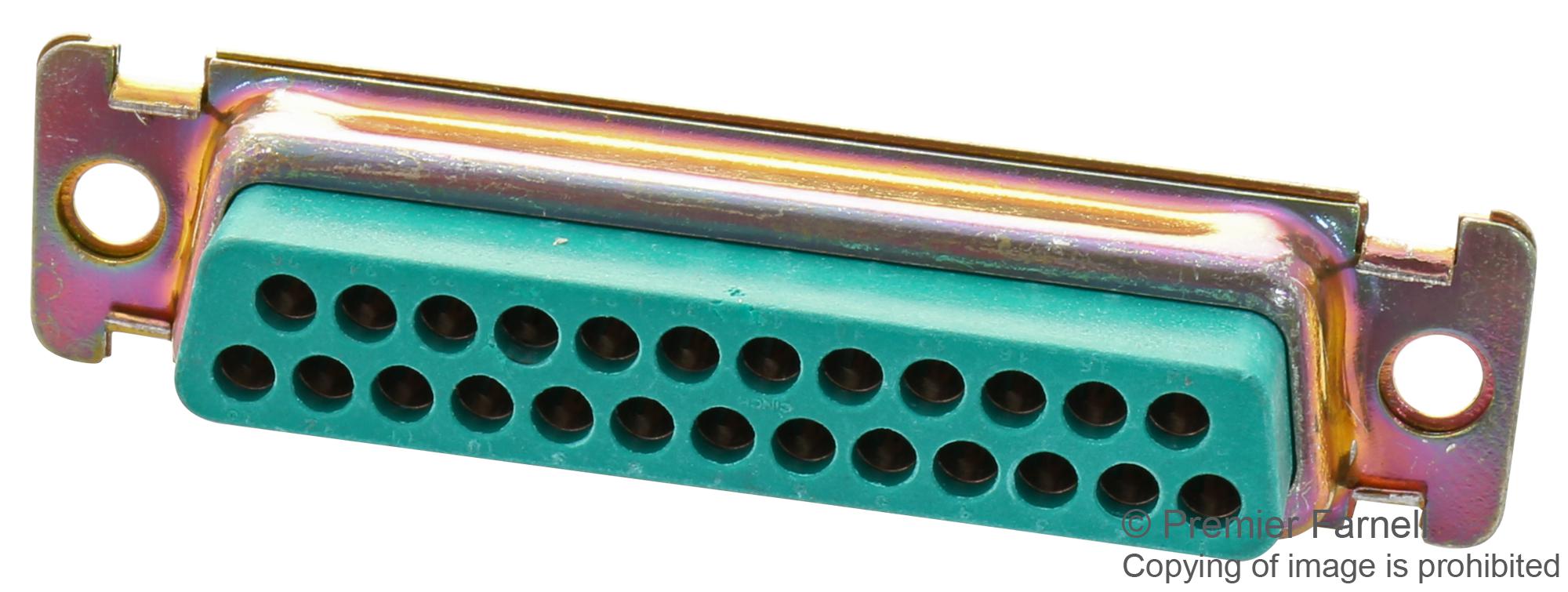 M24308/2-3F - Cinch Connectivity Solutions - D Sub Connector, DB25, 25 Contacts