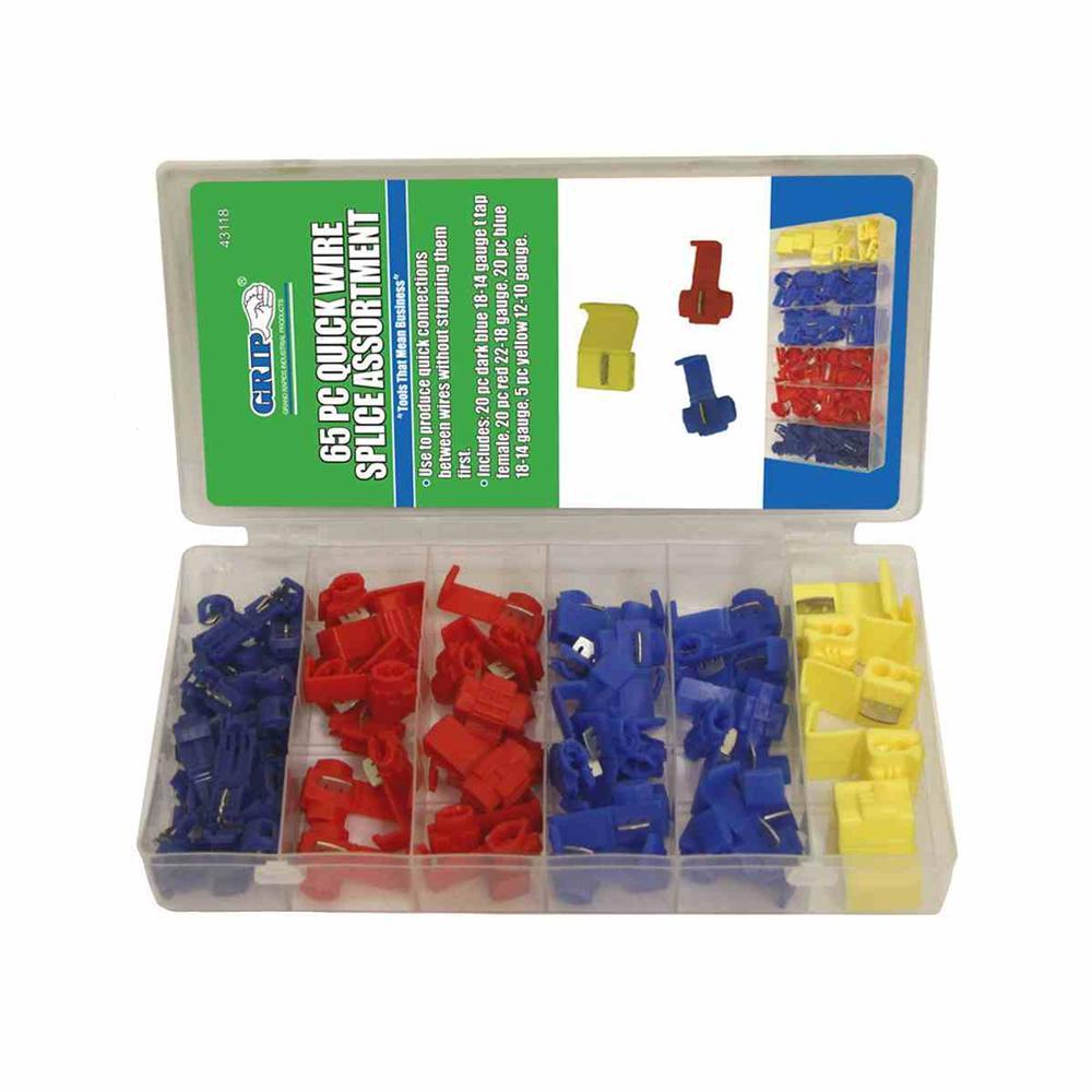 43118 - Grip On Tools - 65pcs Quick Splice Assortment Kit