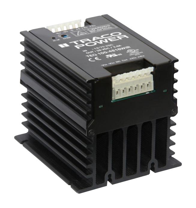 TEQ 100-2415WIR - Traco Power - Isolated Chassis Mount DC/DC Converter, Railway, 4:1