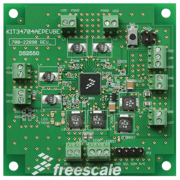 KIT34704AEPEVBE - Nxp - Evaluation Kit for Eight Channel DC to DC Power ...