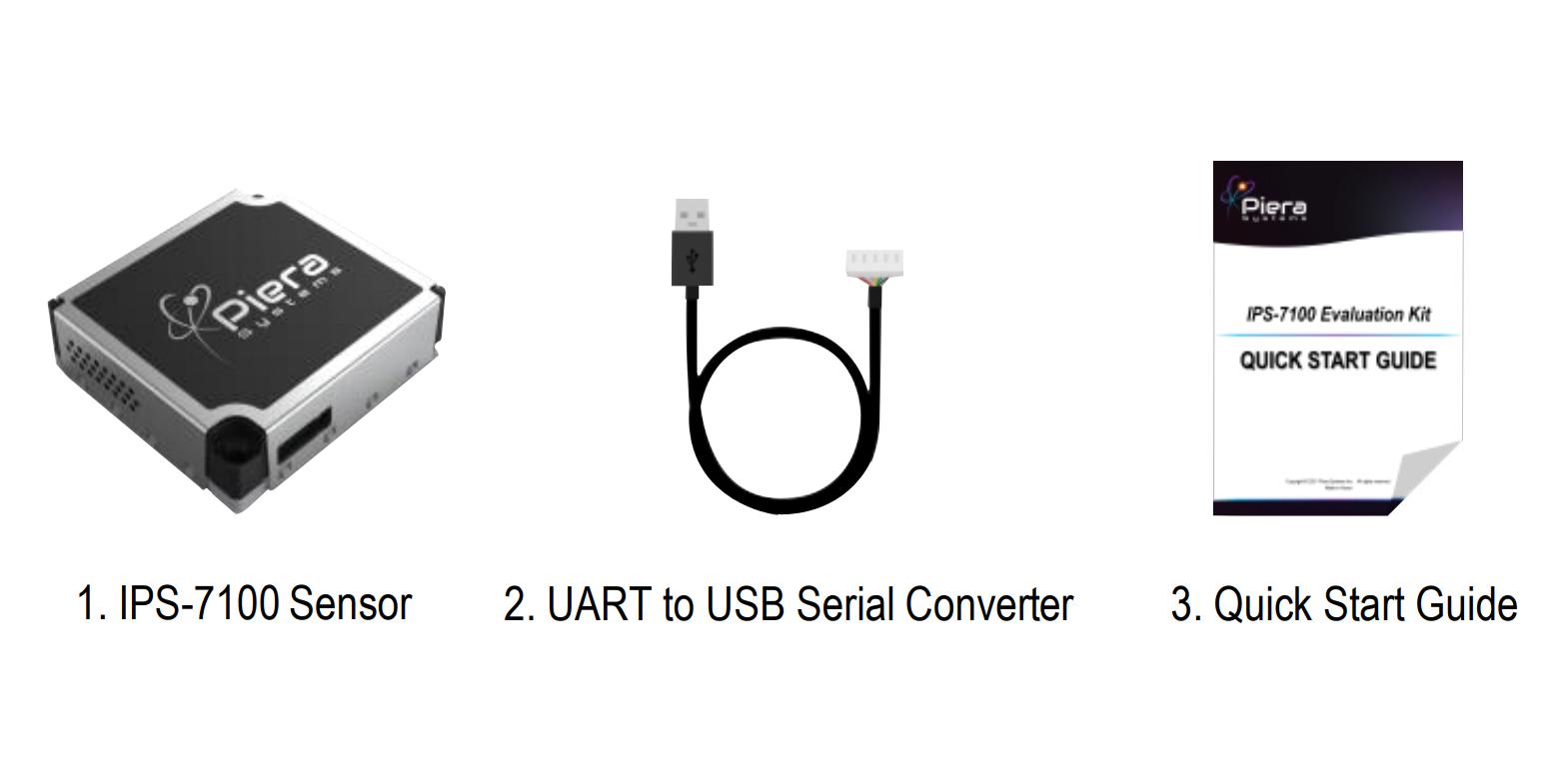PEK-7100-1 - Piera Systems - Evaluation Kit, Piera-7100, Sensor