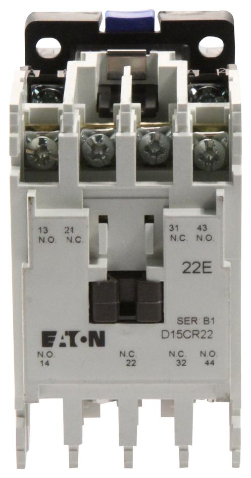 D15CR22AB - Eaton Cutler Hammer - Power Relay, DPST-NO, DPST-NC