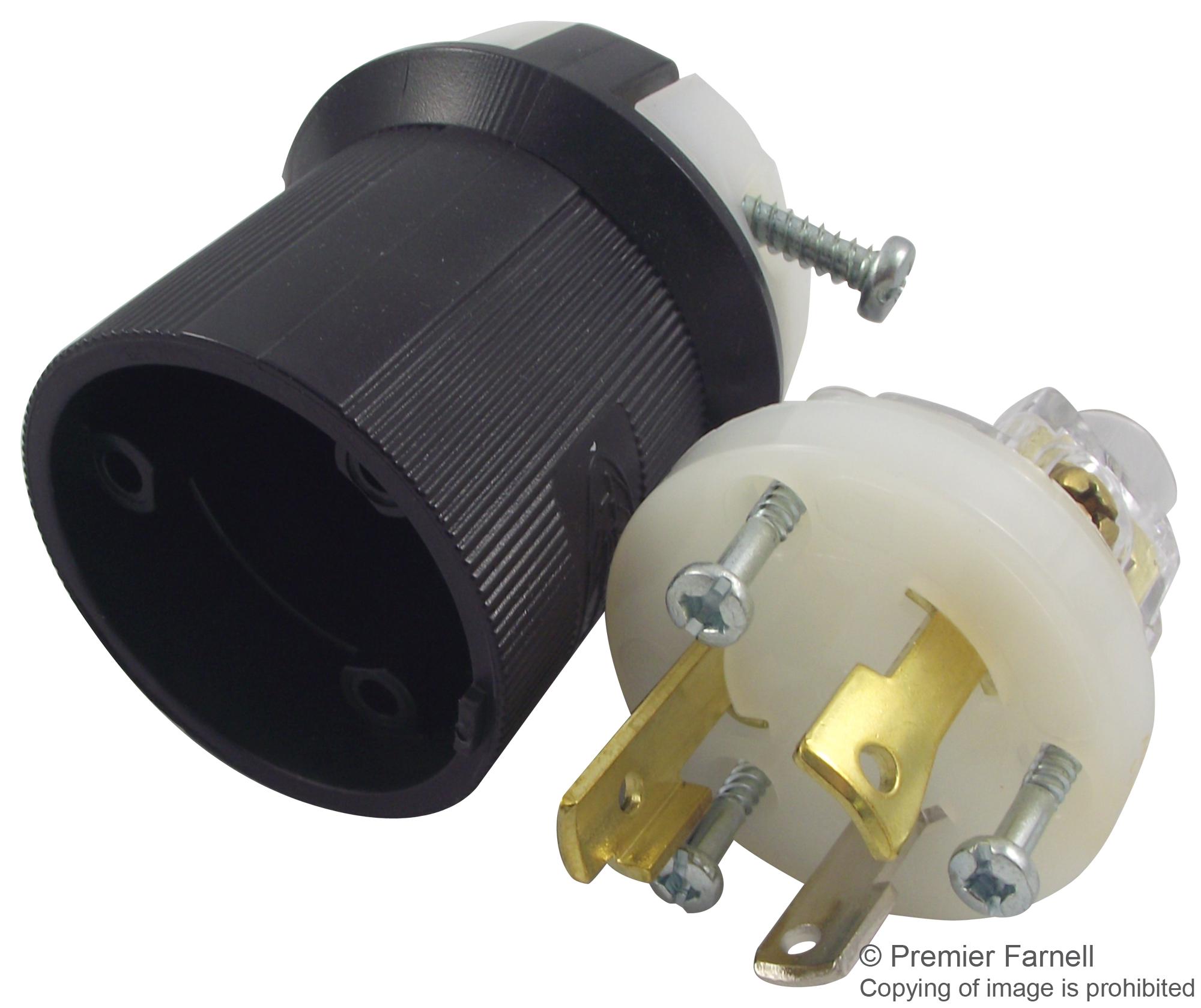 HBL2611 - Hubbell Wiring Devices - Power Entry Connector, 2P3W, L5-30