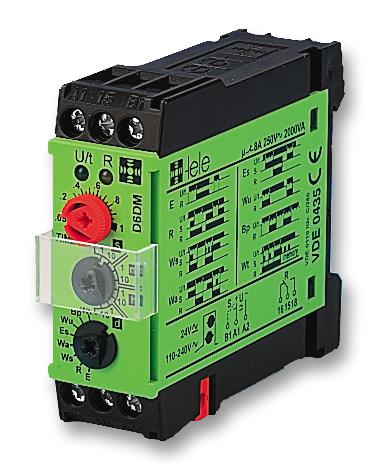 D6DM - Tele - Analog Timer, Multifunction, 8 Ranges