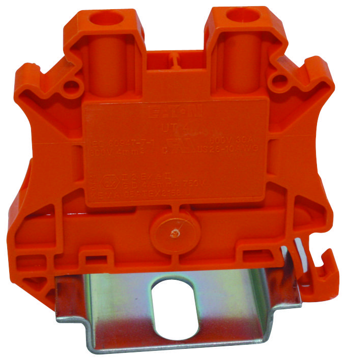 XBUT10OR - Eaton Cutler Hammer - DIN Rail Mount Terminal Block, 2 ...