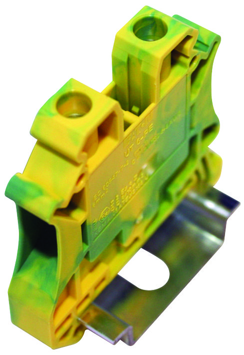 XBUT6PE - Eaton Cutler Hammer - DIN Rail Mount Terminal Block, Ground ...