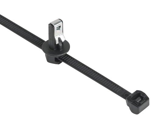 156-01796 - Hellermanntyton - Cable Tie, Blind Hole Mount, Nylon 6.6 HS (Polyamide 6.6 HS) (Heat ...