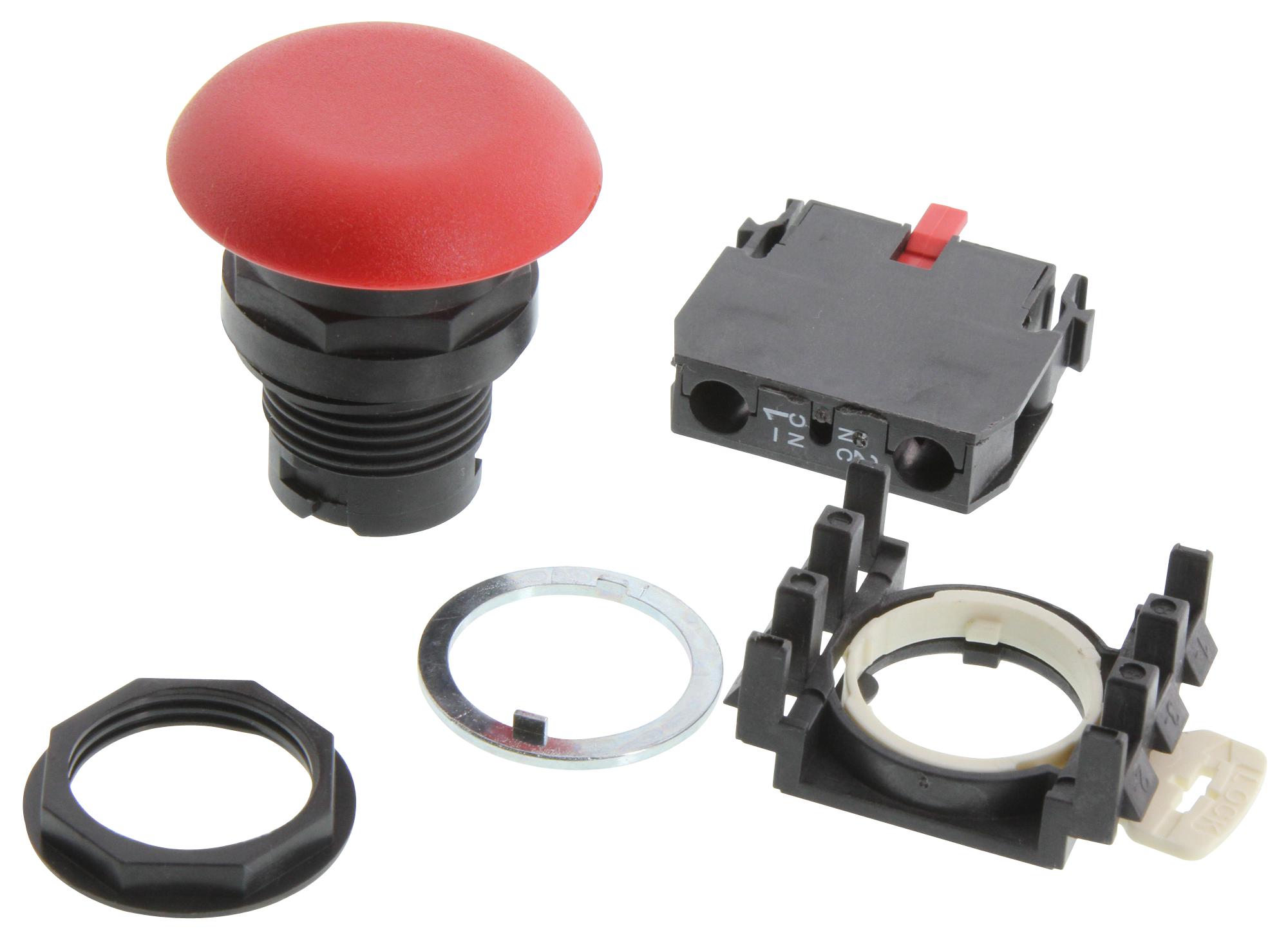 E22LPB2B - Eaton Cutler Hammer - 40MM, 2 POS. PUSH-PULL, RED MSHRM