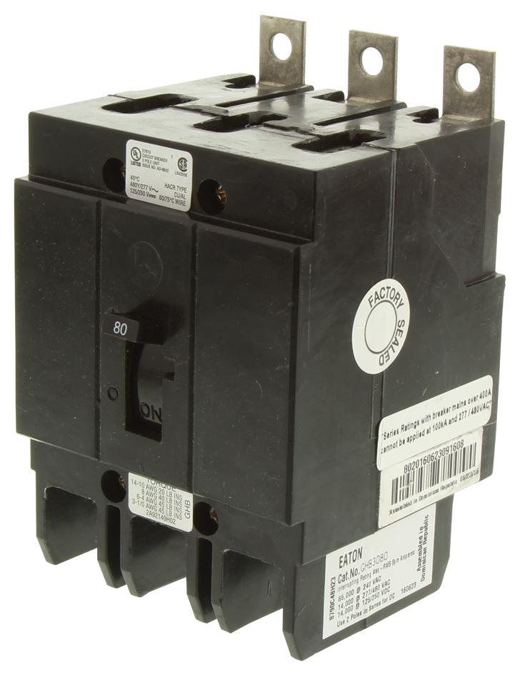 GHB3080 - Eaton Cutler Hammer - Thermal Magnetic Circuit Breaker, C ...
