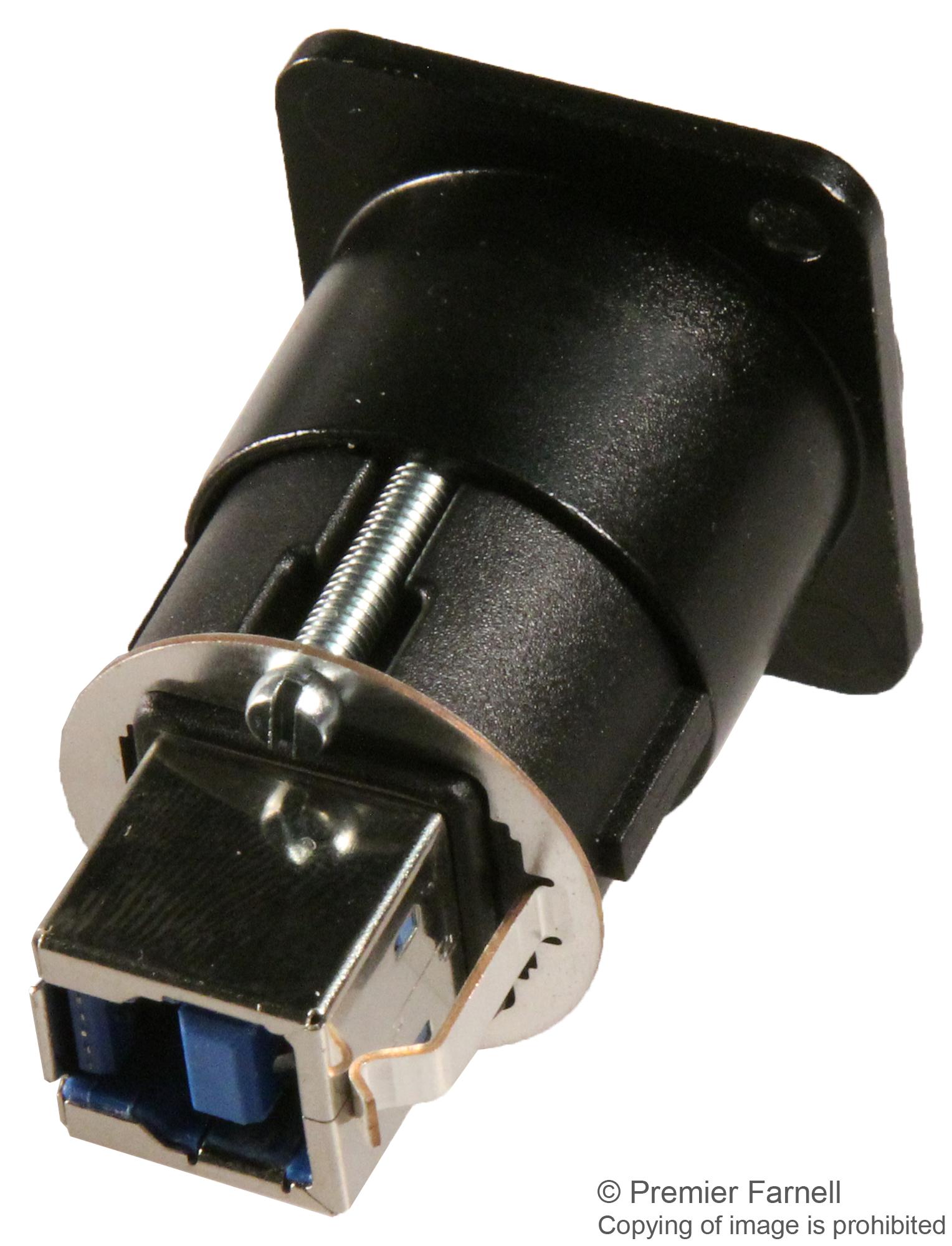 NAUSB3-B - Neutrik - USB Adapter, USB Type A Receptacle, USB Type B ...