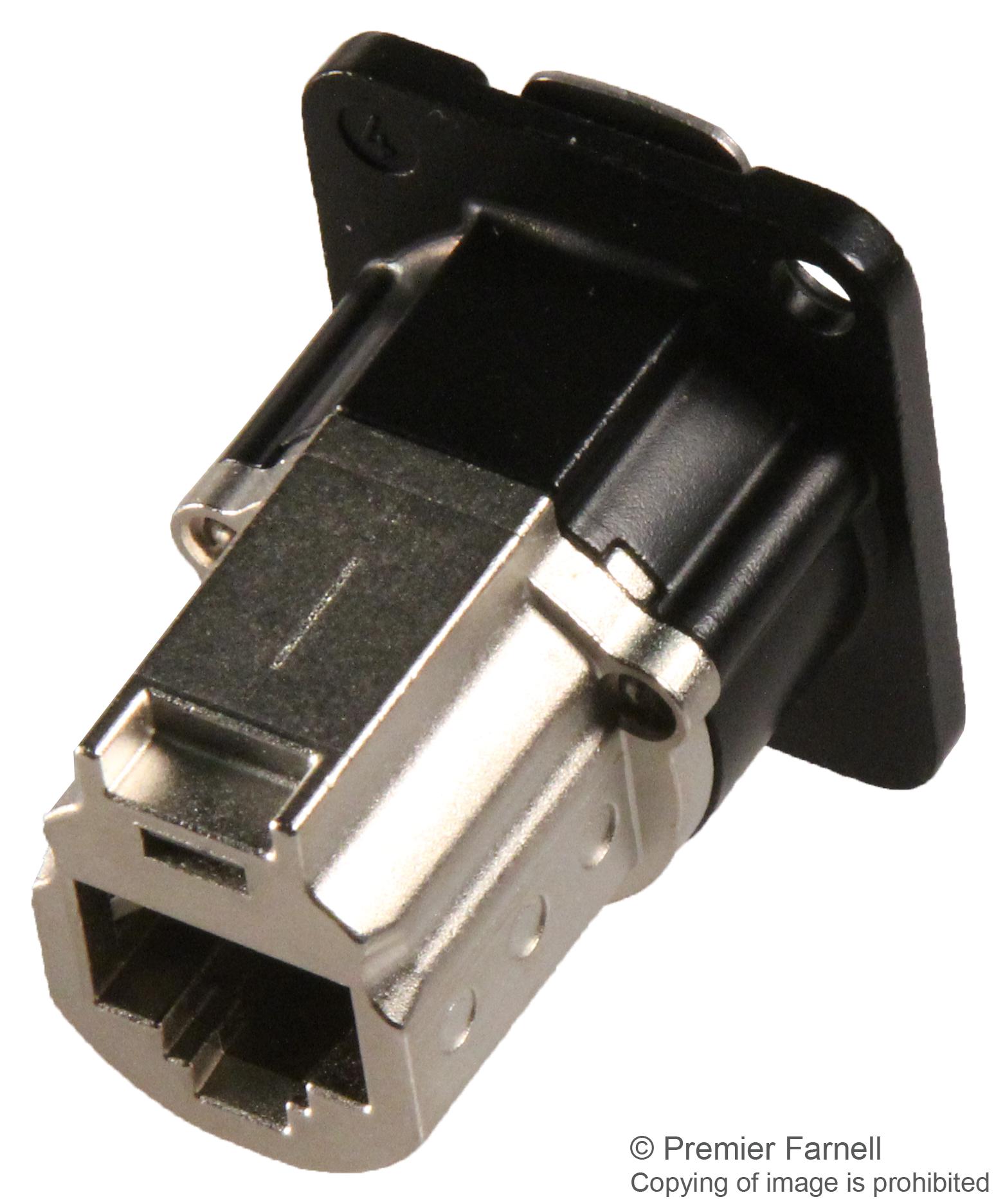 NE8FDX-P6-B - Neutrik - In-Line Adapter, RJ45, RJ45