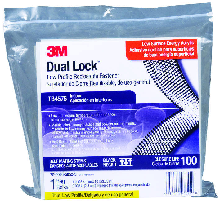 TB4575 - 3m - Hook & Loop Fastener, Dual Lock™ Reclosable, 1