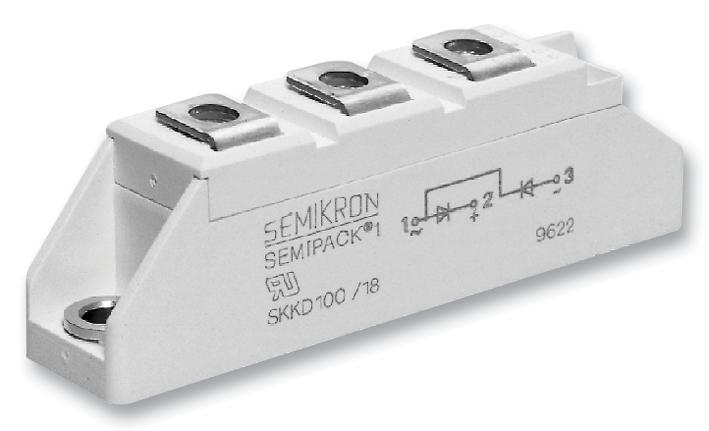 SKKD 101/16 - Semikron - Diode Module, 1.6 kV, 134 A