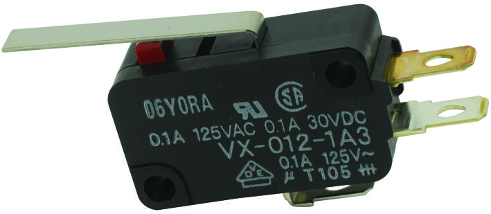 VX-012-1A3 - Omron Electronic Components - Microswitch, Snap Action, Hinge Lever