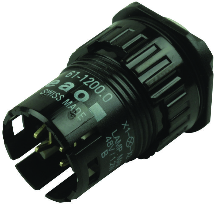 61-1200.0 - Eao - Switch Actuator, EAO 61 Series Pushbutton Switches, IP65