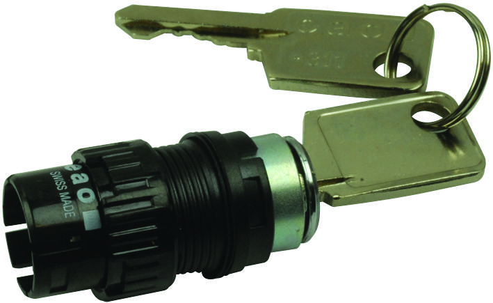 61-2205.0/D - Eao - Switch Actuator, EAO 61 Series Keylock Switches, IP65