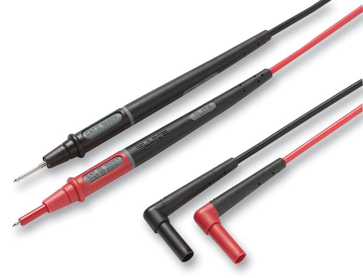 TL175E - Fluke - Test Lead Set, Test Tip Probe to 4mm Right Angle ...
