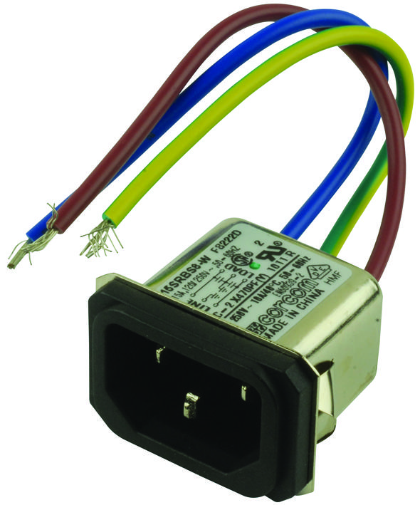 15SRBS8-W - Corcom - Te Connectivity - Filtered IEC Power Entry Module ...