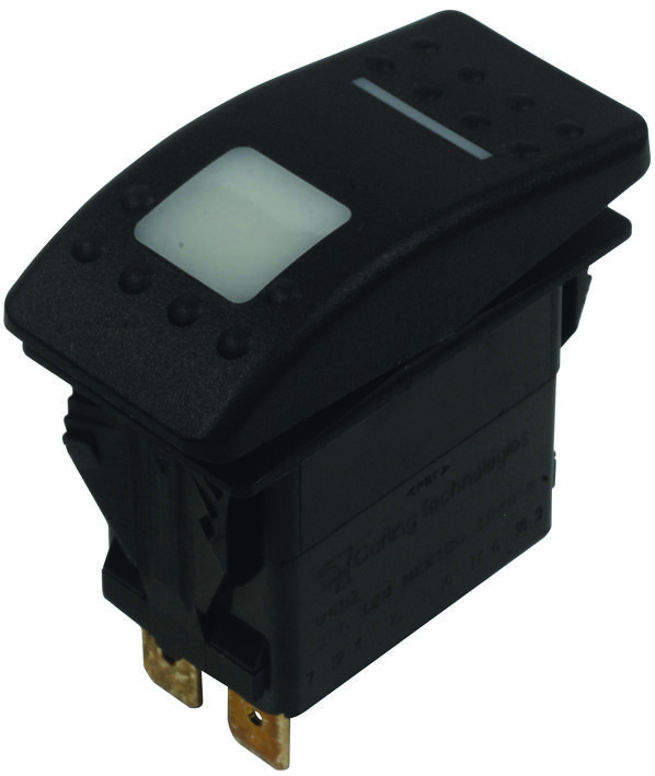 V6D2GHNB-AAC00-000 - Carling Technologies - Rocker Switch, Illuminated ...