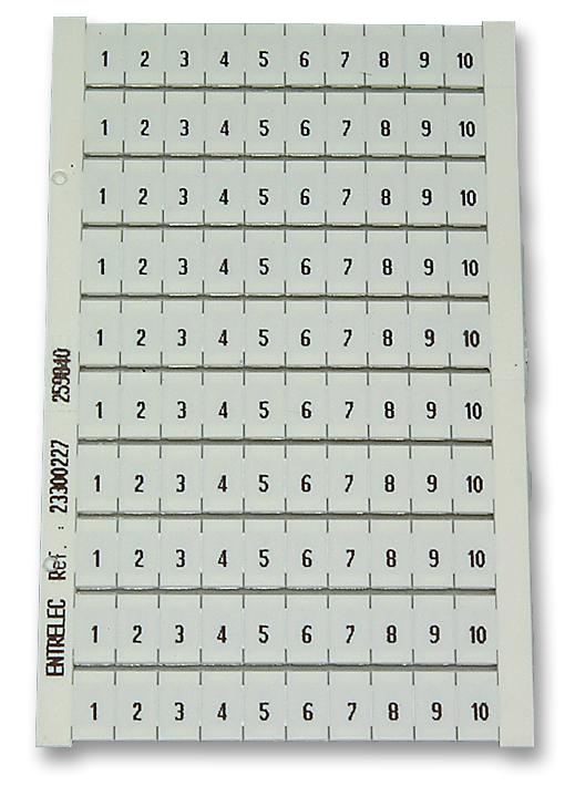 023300227 - Entrelec - Te Connectivity - Terminal Block Marker ...