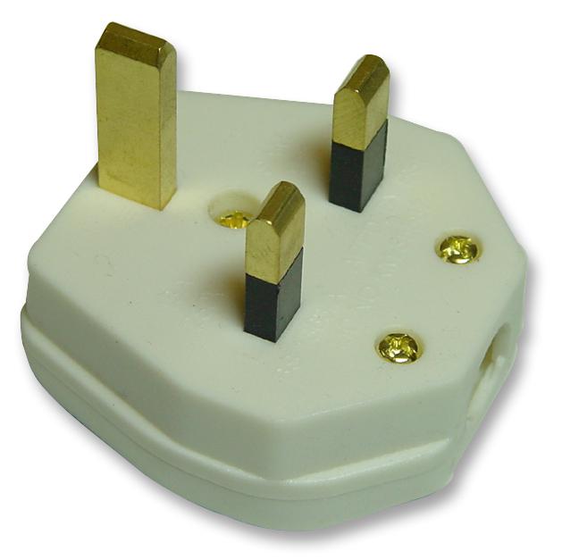 9518 13A WHITE - Pro Elec - Power Entry Connector, UK Mains, 13 A