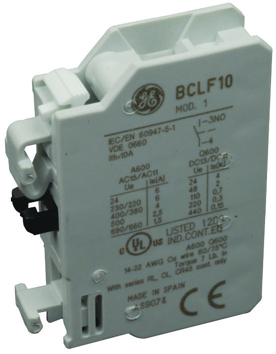 BCLF10 - Ge - Contact Block, 600 V, 1 Pole