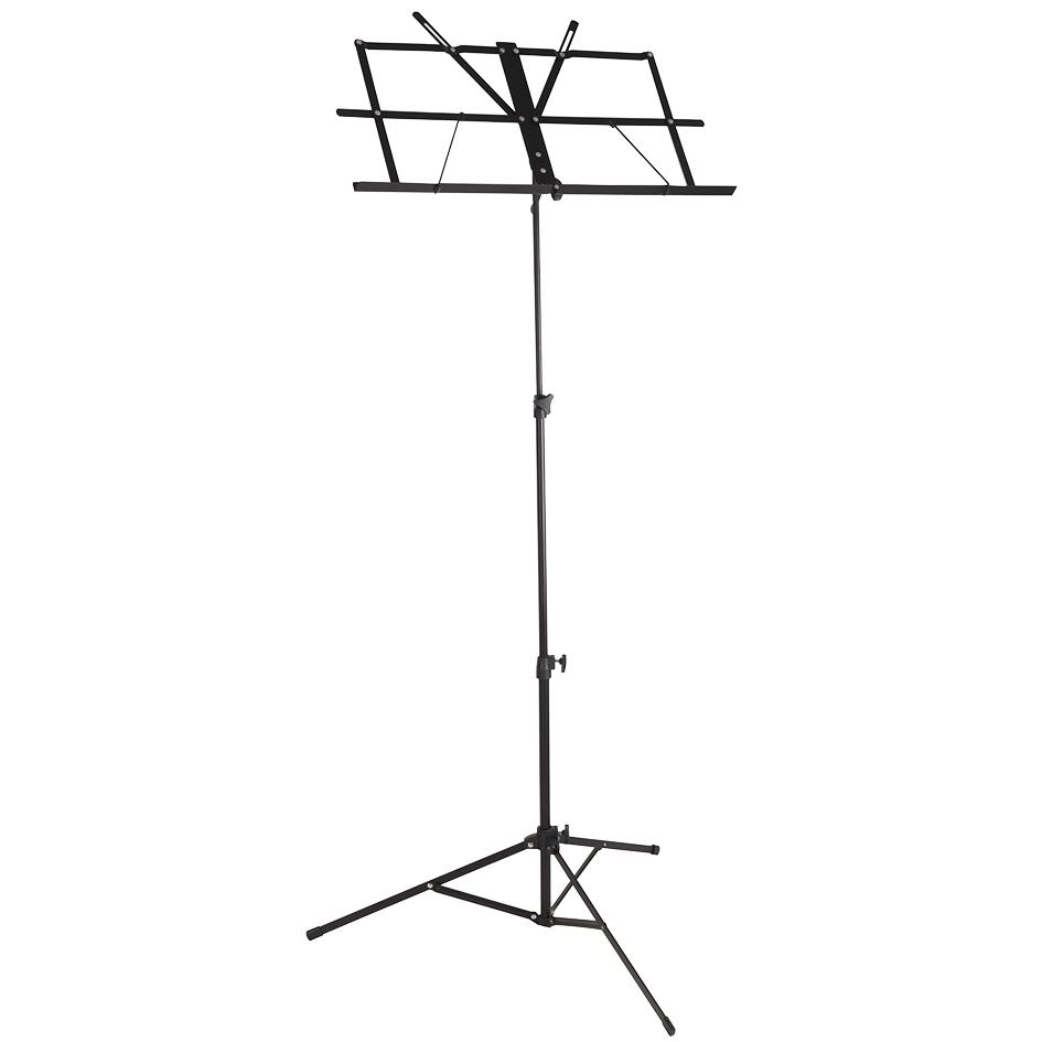 555-11685 - Stellar Labs - Compact Folding Music Stand - Black