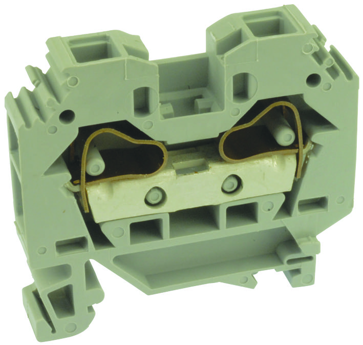 284-101 - Wago - DIN Rail Mount Terminal Block, 2 Positions, 24 AWG