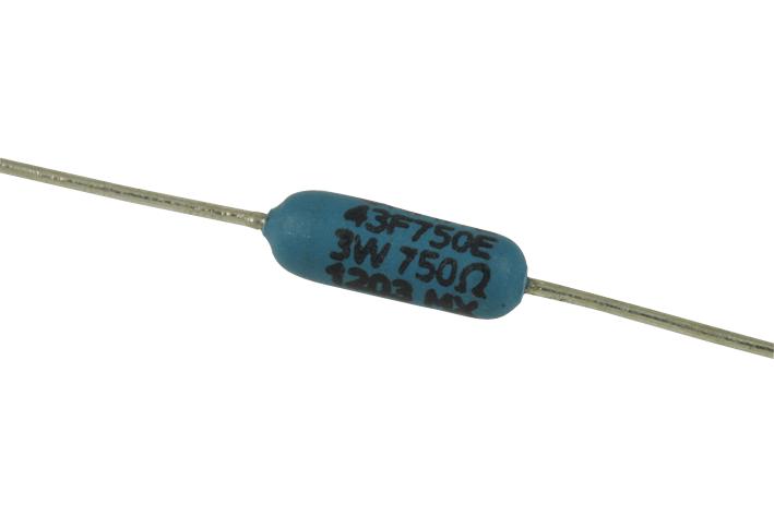 43F750E - Ohmite - Through Hole Resistor, 750 ohm, Ohmicone 40 Series