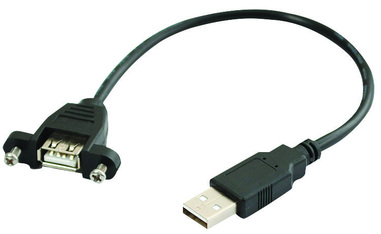 908 - Adafruit - USB Cable, USB Type A Plug, USB Type A Receptacle